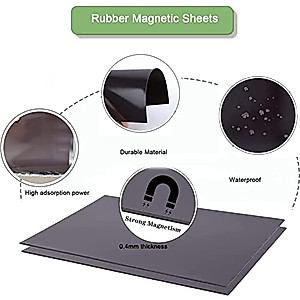 40 Pcs Clear Stamp and Die Cut Storage Bags with Rubber Magnetic Sheets and Stamp Storage Panels, Resealable Plastic Storage Pockets Stamp Stencil Envelope for Organize Scrapbook Supplies,Die Cutting