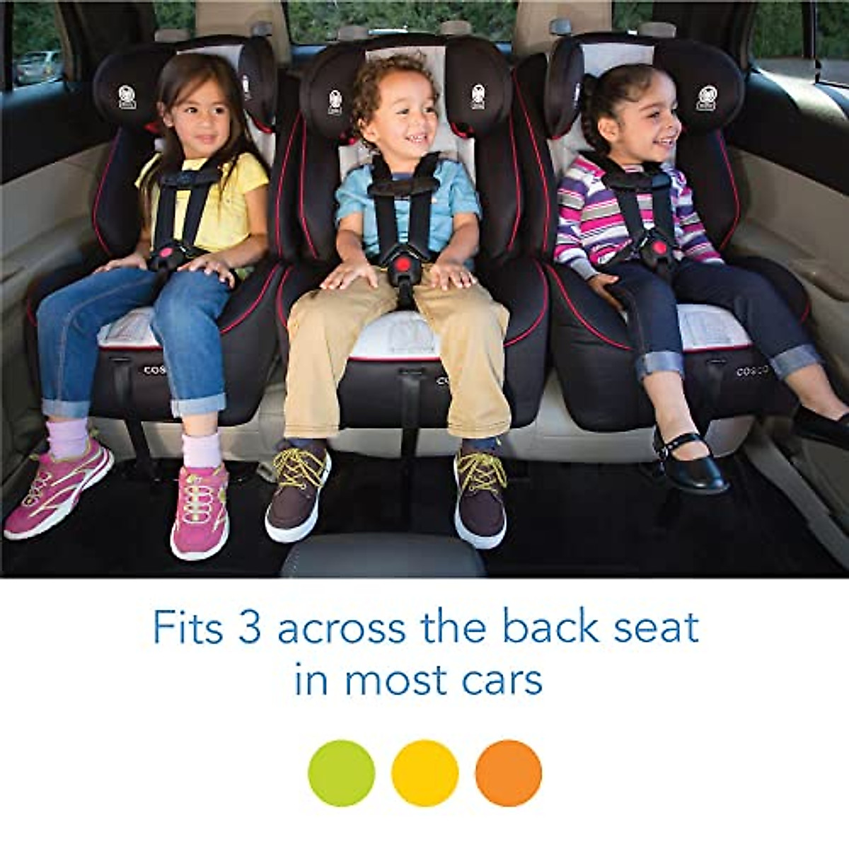 Cosco Empire All-in-One Convertible Car Seat, Extended Use All-in-One Car Seat: Rear-Facing 5-40 pounds, Forward-Facing Harness 22-50 pounds, and Belt-Positioning 40-80 pounds, Spring Petals