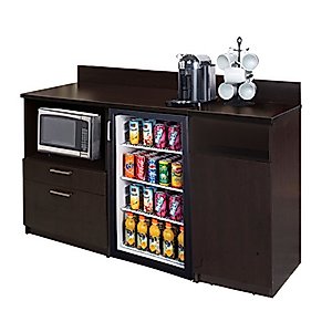 Breaktime Coffee Break Lunch Room Furniture Buffet Model 3285 2 Piece Group Color Espresso - Factory Assembled (NOT RTA) Furniture Items ONLY