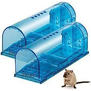 Generic PestSimple Humane Mouse Trap. Catch and Release. No Kill. 2 Pack, Blue/Brown