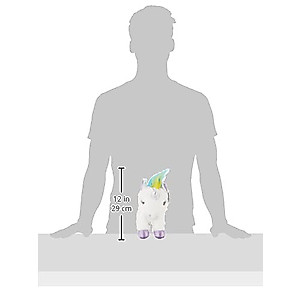 Aurora® Enchanting Sparkle Tales™ Rainbow Unicorn™ Stuffed Animal - Magical Adventures - Endless Play - White 12 Inches