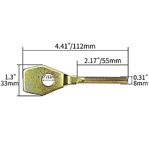 12MM M8 Chain Axle Adjuster, Compatible with 50cc 70cc 90cc 110cc 125cc 250cc Buyang TaoTao Kazuma Chinese Coolster Peace ATV 4 wheeler Quad Dirt Bike Parts