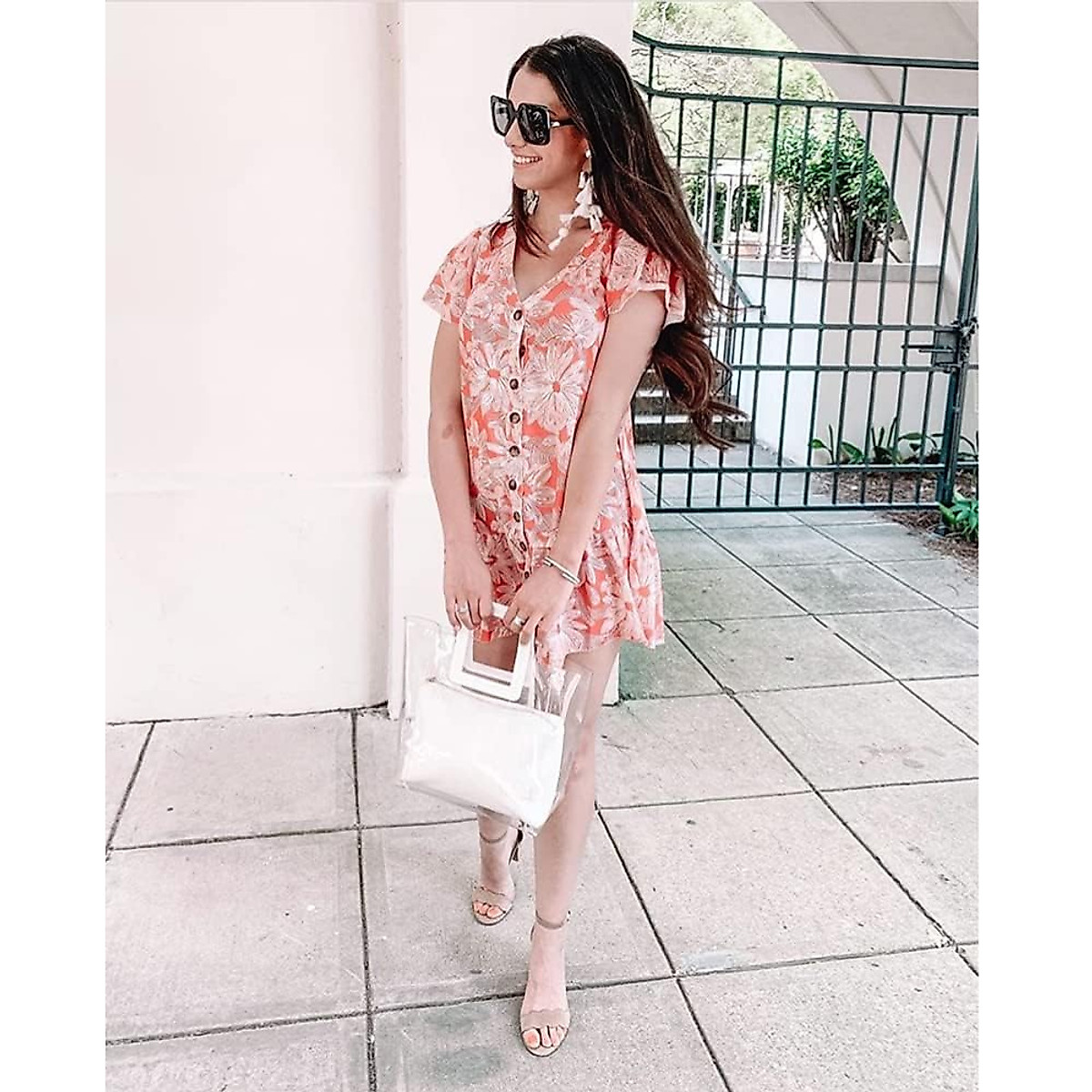 Boho Earrings for Women White Tassel Earrings Long Dangle Statement Earrings Handmade Summer Beach Jewelry for Vocation