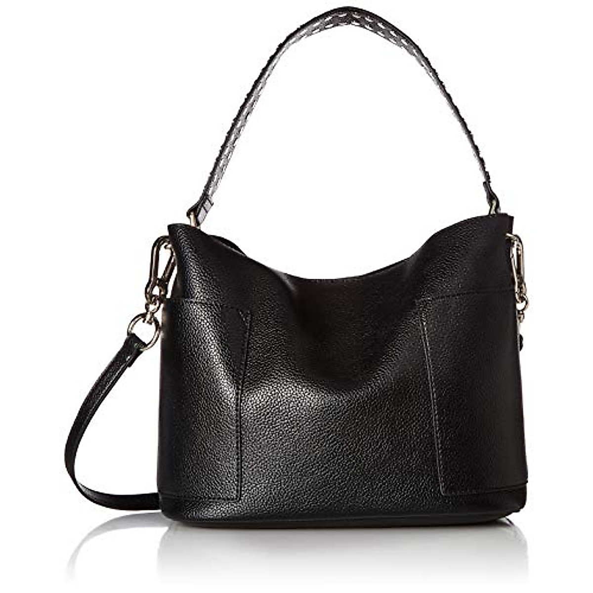 Steve Madden womens Boho Bucket Hobo Bag, Black, One Size US