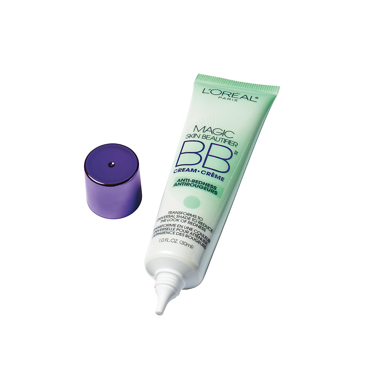 L’Oréal Paris Makeup Magic Skin Beautifier BB Cream Tinted Moisturizer, Anti-Redness, 1 fl oz, 2 Count