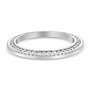 Ewatchparts 3ct Channel Diamond Bezel With Ridges Compatible With Rolex Submariner, GMT Master 2 Steel