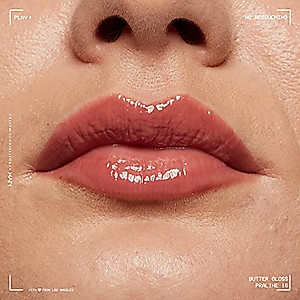 NYX PROFESSIONAL MAKEUP Butter Gloss, Non-Sticky Lip Gloss - Praline (Deep Nude)