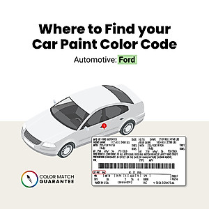 TouchUpDirect J7 Magnetic Metallic Compatible with Ford Exact Match Touch Up Paint Brush - Essential Kit