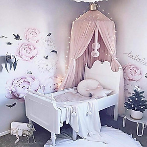 difcuyg5Ozw Lightweight Home Bed Netting Hanging Chiffon Balls Decoration, Lovely Mosquito Net Ornament Accessories - Pink