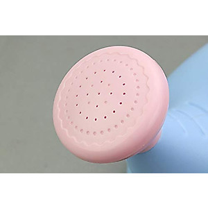 LOYUYU 0.4 Gallon Plastic Watering Can Small Lightweight Cute Indoor Outdoor Garden Plants, Kids Toy Watering Can with Shower Head Elephant: Pink Body Blue Head