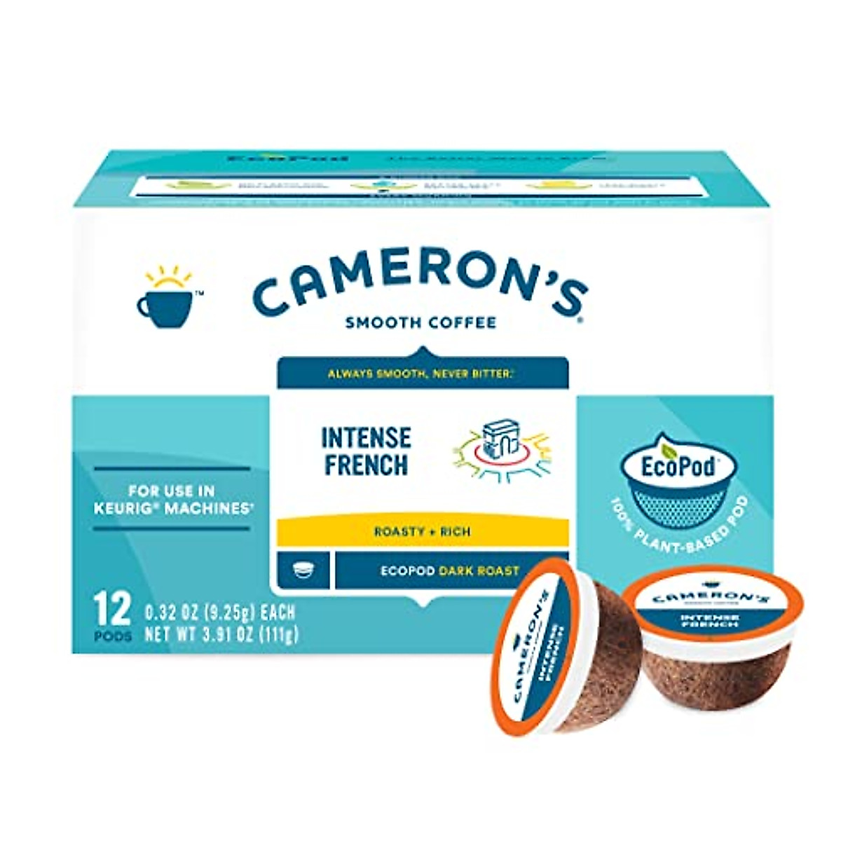 Cameron's Coffee Single Serve Pods, Intense French, 12 Count (Pack of 1)