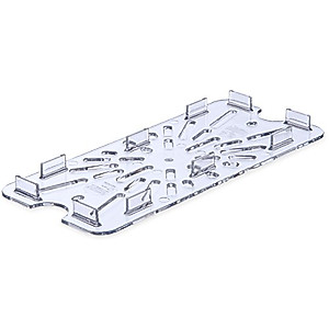 Carlisle FoodService Products Plastic Drain Shelf for 1/3 Size Food Pan Clear (Pack of 6)