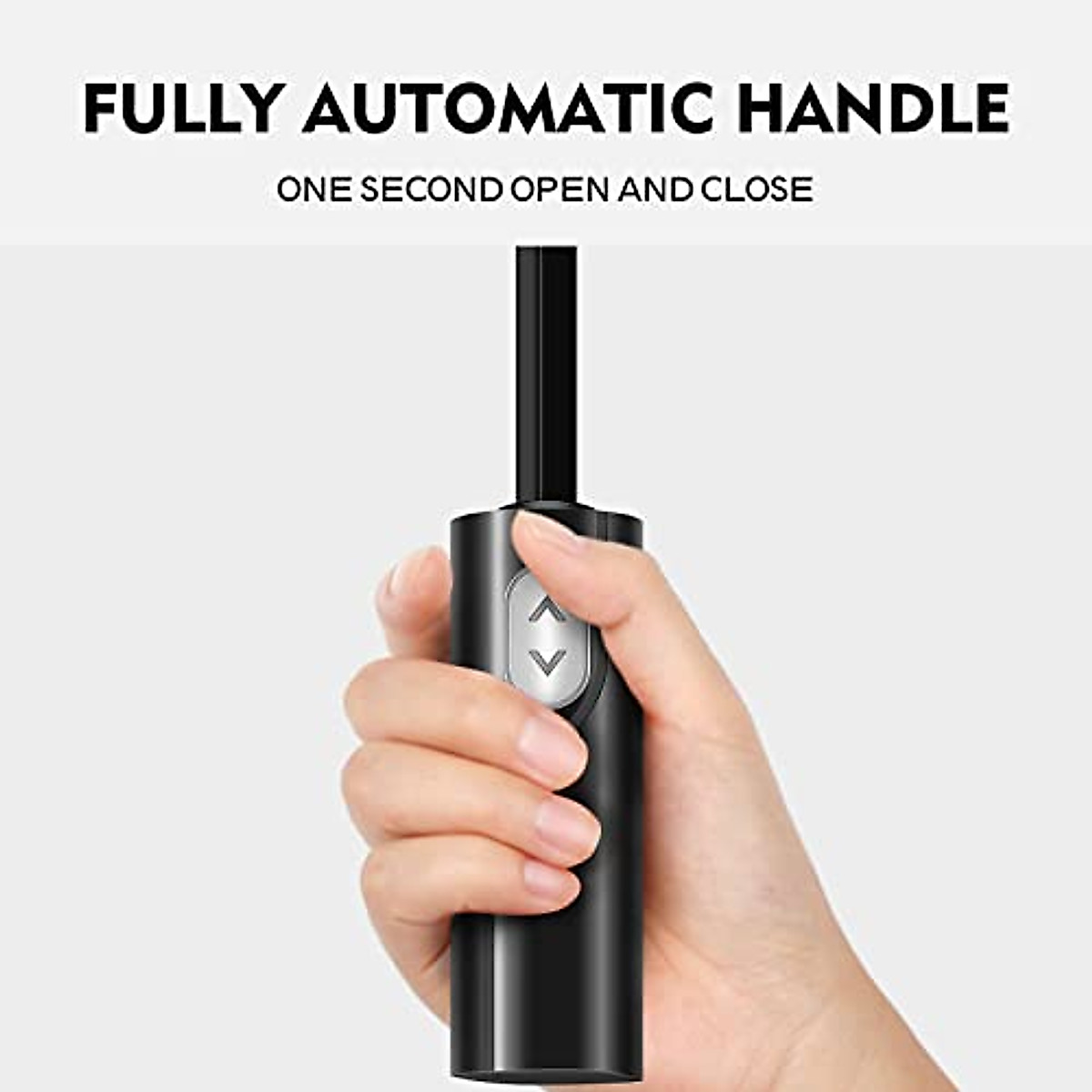 UNDERTREE Umbrella Windproof Travel Umbrella - 10-Ribs Wind Resistant Folding Umbrella - Compact Anti-UV Automatic Umbrella - Portable Waterproof Umbrella for Sun&Rain - Backpack, Purse, Car Umbrella, Black-21