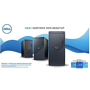 Dell Newest Inspiron 3910 Desktop PC, 12th Gen Intel Core i9-12900K Processor, 64GB DDR4 RAM, 1TB SSD + 1TB HDD, Intel UHD Graphics 730, WiFi 6, DVD, HDMI, USB-C, Windows 11 Home
