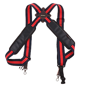 KLIZZA Replacement African Djembe Shoulder Strap Belt for Drummer Stage Performance - Red