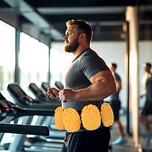 SimCoach Fat Replica 5 Lb with Belt, Wearable Human Body Fat Replica, Keep Fit & Weight Loss Motivation & Reminder, Human Fatty Tissue Demonstration Model for Nutritionist