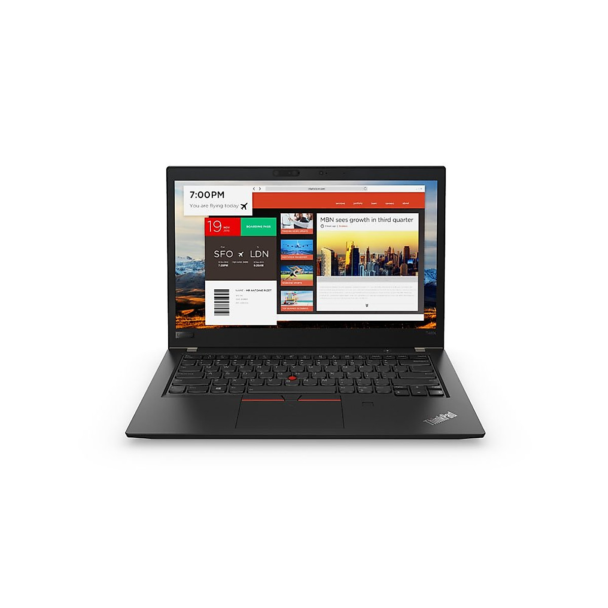Lenovo Thinkpad T480s Ultrabook (20L7-002AUS) Intel i5-8250U, 8GB RAM, 256GB SSD, 14-in FHD 1920x1080 IPS, Win10 Pro64