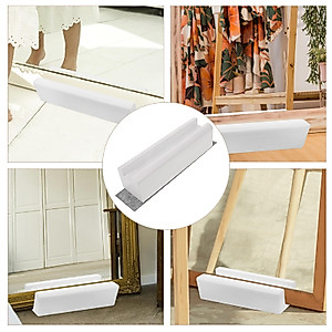 Angoily Full Length Mirror Stand Support Floor Mirror Holder Artwork Display Mount Base Bedroom Living Room Bathroom