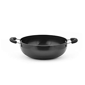 Satre Online and Marketing Hindalco Aluminium Kadai,Cookware Pan Size No-12, 3 mm,Aluminium Kadai,Kadhai Pan,Frying Pan
