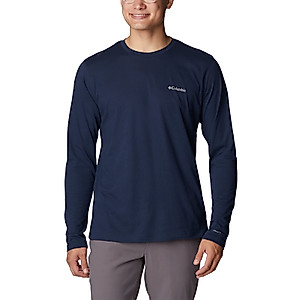 Columbia Men's Thistletown Hills Long Sleeve Crew, Collegiate Navy Heather, XX-Large