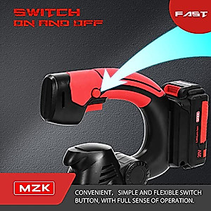 MZK Cordless Leaf Blower,20V Battery Powered Leaf Blower for Lawn Care, Electric Lightweight Mini Leaf Blower(Battery & Charger Included)