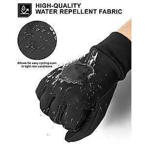 RIGWARL Upgraded Gloves for Cold Weather Waterproof, Winter Gloves for Men Women with Touch Screen, Early Spring and Late Fall Drving Gloves for Runing Walking Skiing Snow