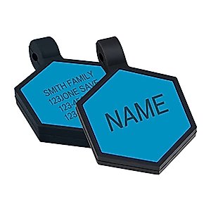 Petgent Upgraded Dog Tags Engraved for Pets - Personalized Dog Name Tags for Small Large Pet - Silent Silicone Double Sided Custom for Dog Cat Id Tags Collars