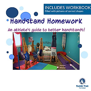 Tumbl Trak Handstand Homework Gymnastics Mat for Kids Home Training, Purple