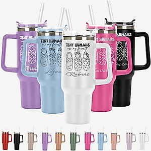 LifGif Labor And Delivery Nurse Personalized Laser Engraved 40 oz Large Tumbler with Handle, Nurse Gifts for Women, Nurse Appreciation Gifts, Gifts for Nurses, Nursing Gifts, Nurse Practitioner Gifts