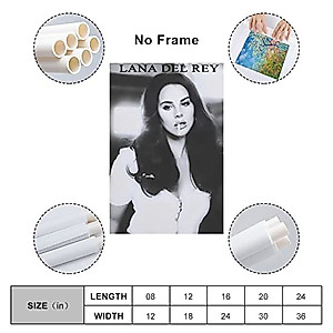 taurox Lana Del Rey Decorative Painting Canvas poster 12x18 Inch Unframed Wall Art Deco posters for room aesthetic