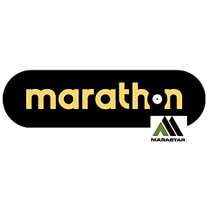 Marathon 6x2" Flat Free, Hand Truck / All Purpose Utility Tire on Wheel, 2.375" Centered Hub, 1/2" Bearings