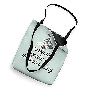 Smash the Garlic & the Patriarchy Funny Feminist Cook Meme Tote Bag