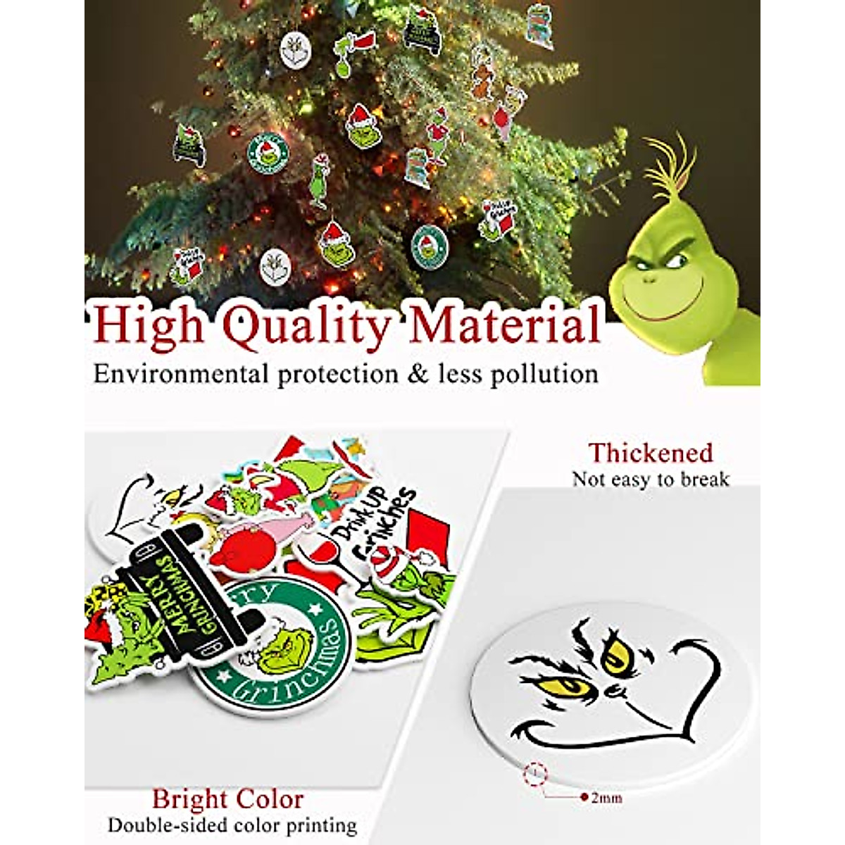 Christmas Decorations, 24Pcs Paper Christmas Tree Ornaments, Ornaments for Christmas Trees