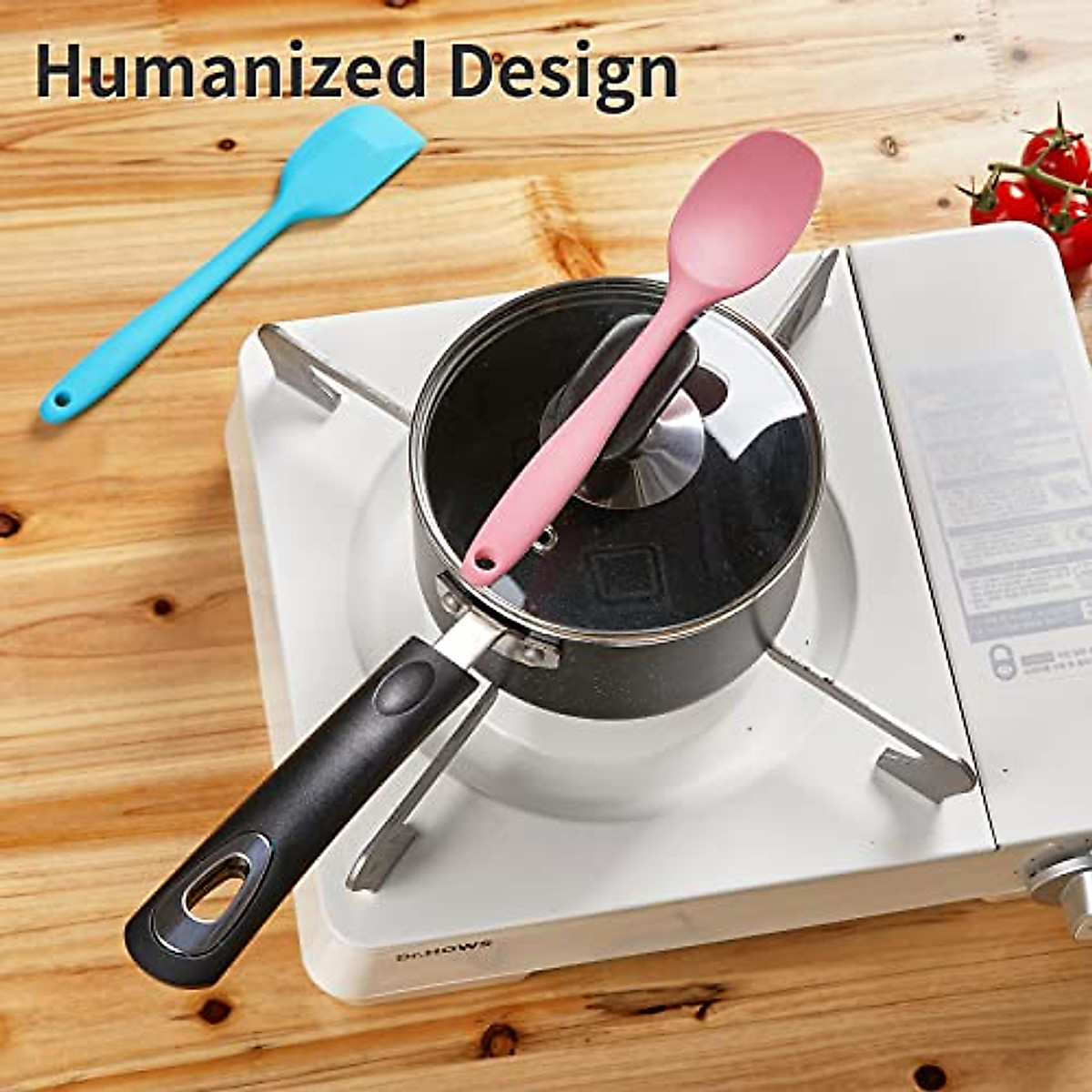 RATWIA 1 Quart Saucepan with Lid,Ultra Nonstick Sauce Pan 1Qt Small Pot with Glass Lid,Great for Home Kitchen Restaurant