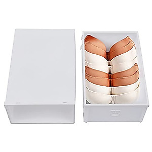 Underwear Storage Box,Clothes Drawer Organizers,Underwear Storage,Storage Box Compartment,Foldable Underwear Storage Box with 9/12 Compartments Divider Box Socks,Sock Underwear Organizer Dividers