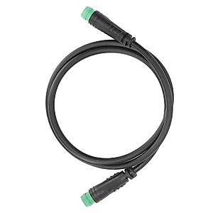 Pilipane Bicycle Computer Extension Cable, Electric Bike Display Extension Cable Waterproof Electric Bicycle Computer 5Pin Extension Cable for Bafang(Male Head)