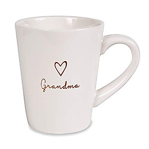 Pavilion Gift Company Stoneware 19561 Grandma Cup, 15 oz, Cream