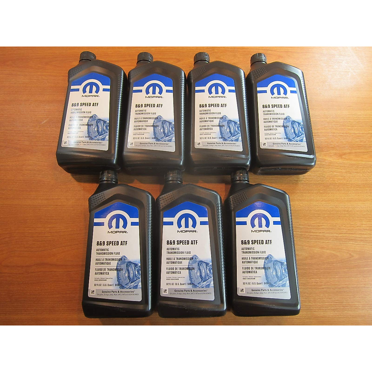 Mopar Chrysler Dodge Jeep Ram 8 and 9 Speed Automatic Transmission Fluid New 7 Quarts