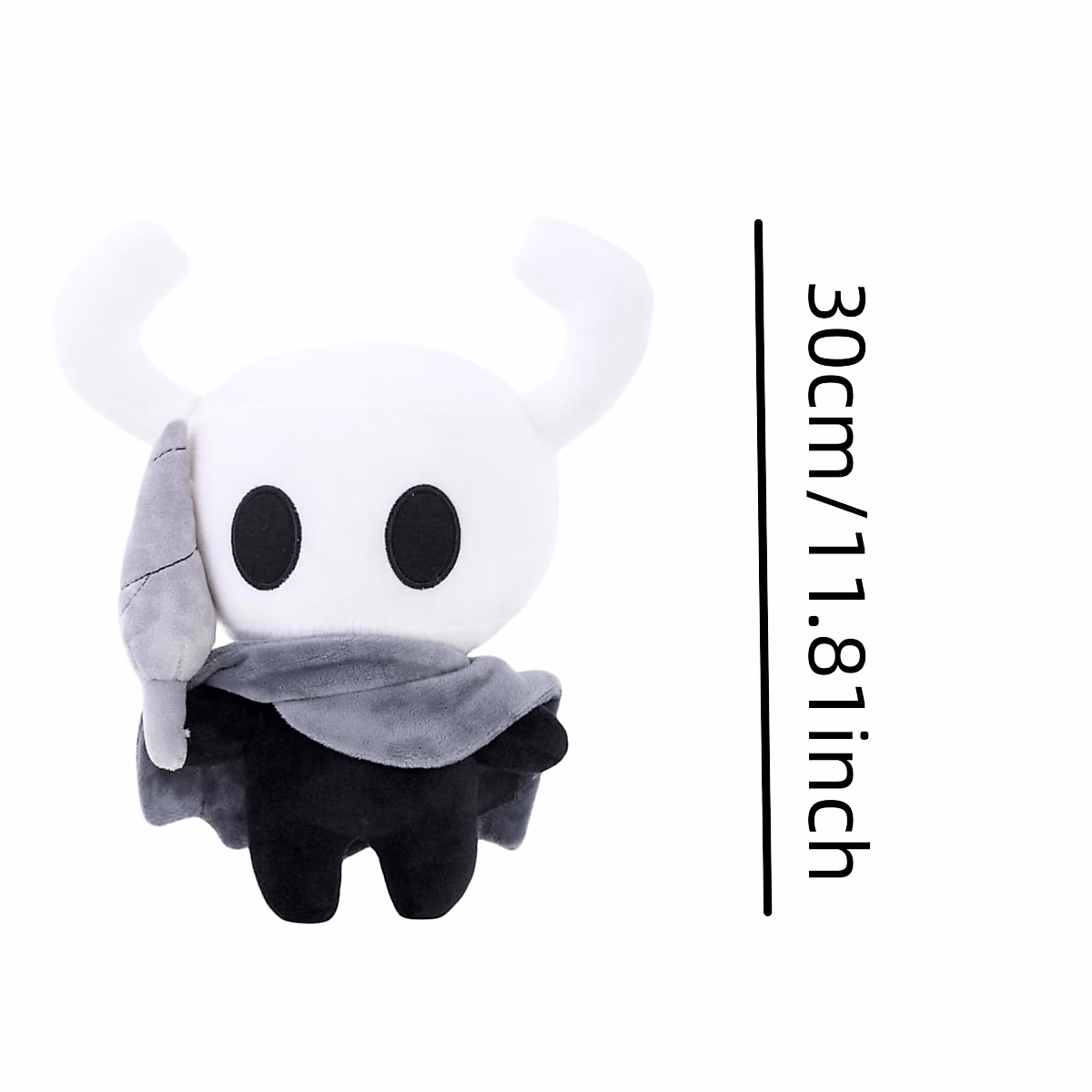 Game Hollow Knight Plush Toy, Cute Kawaii Cartoon Game Character Plush Doll, Soft Hollow Knight Plush Pillow, Great Gift for Kids and Game Fans(12in)