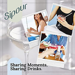 Nick and Nora Coupe Glasses – Martini Cocktail Glasses Set of 4 (5.7 oz) – Elegant Manhattan Glasses for Hosting Parties – Hand-Blown Lead-Free Crystal Cups