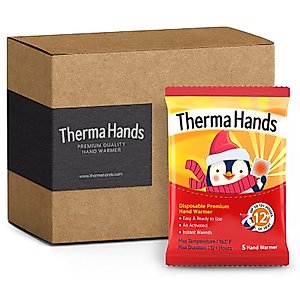 Hand Warmers (4 Packs) - Premium (Size: 3.5 inch x 4 inch, Duration: 12+ Hours, Max Temp: 163 F) Air-Activated, Convenient, Safe, Natural, Odorless, & Long Lasting Hand Warmers Disposable