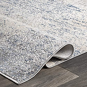 nuLOOM Twilight Tribal Distressed Area Rug, 9' x 12', Silver