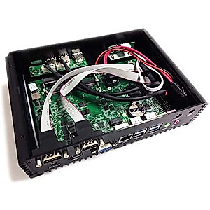 KINGDEL Fanless Industrial Mini PC with 11th Gen Core i7-1165G7 Processor 12MB Cache Up to 4.7GHz, 16GB DDR4 RAM, 1TB NVMe SSD, HD, 2xCOM, Full Metal Case, W-11 Pro