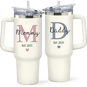 Personalized Custom Mama Tumbler, Mama Tumblers With Handle And Straw, Mothers Day Tumbler Gifts, Mommy Cups, Gifts For Moms, Birthday, Christmas