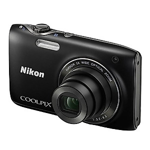 Nikon COOLPIX S3100 14 MP Digital Camera with 5x NIKKOR Wide-Angle Optical Zoom Lens and 2.7-Inch LCD - Black