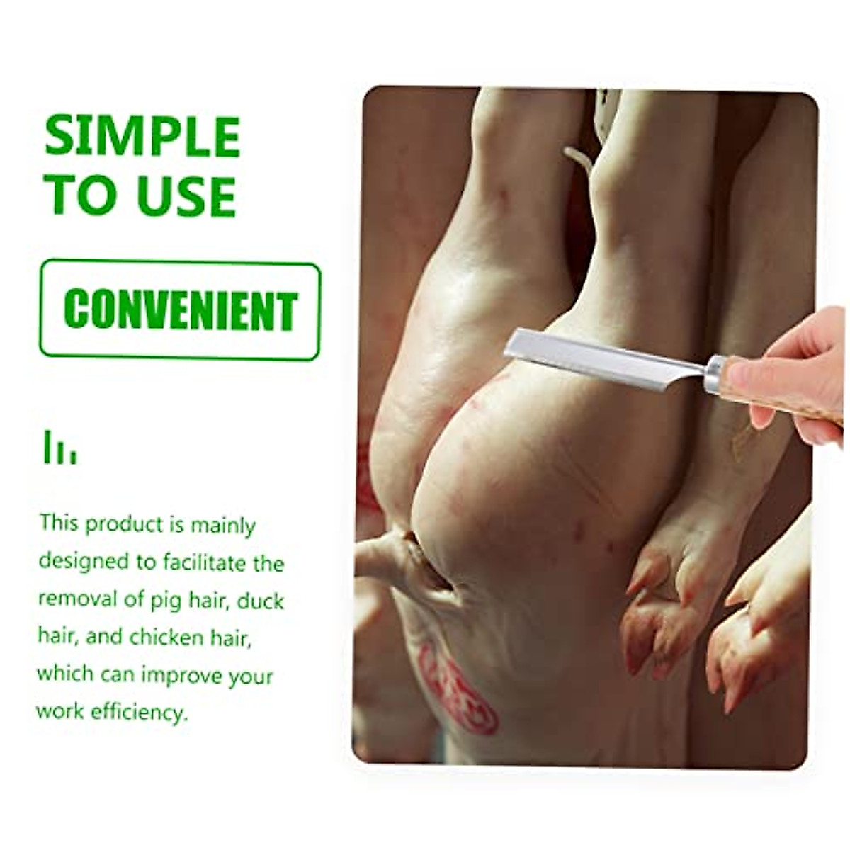 UPKOCH 3pcs Razor Holder Metal Stand Household Tools Hair Remover Tool Kitchen Supplies Home Supply Kitchen Gadget Pig Hair Knife Tools Metal Tools Stainless Steel Knife Holders Wood