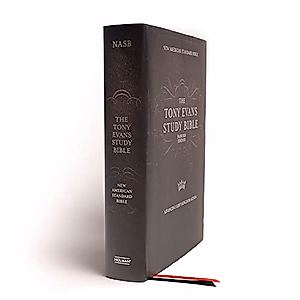NASB Tony Evans Study Bible, Jacketed Hardcover, Black Letter, Study Notes and Commentary, Articles, Videos, Charts, Easy-to-Read Bible Karmnina Type