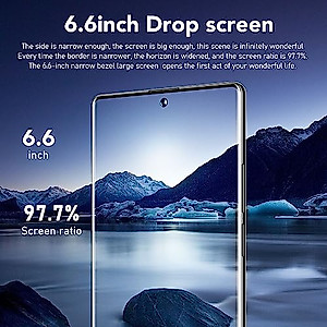 4G Unlocked Smartphone, 6.6in 8GB 256GB 512GB ROM Dual SIM Factory Unlocked Android Cell Phone, 8 Core for Android 12 Face Unlock Slim Mobile Phone with Pen, 8MP 24MP Dual Cam