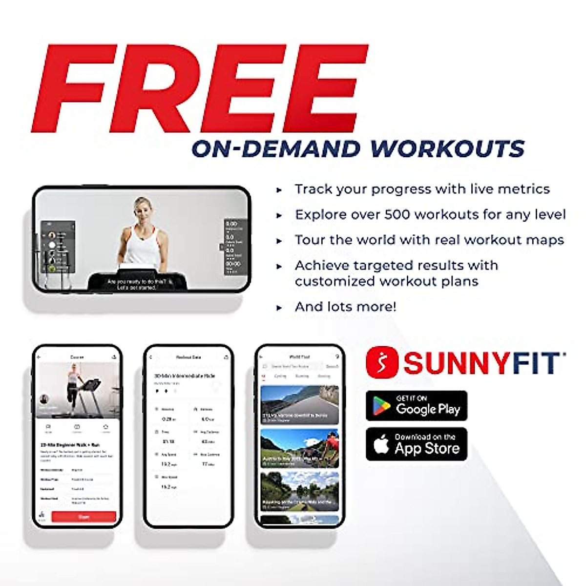 Sunny Health & Fitness Astra Elite Advanced Brushless Technology Treadmill with 15-Level Auto Incline, Wide Running Deck & Exclusive SunnyFit® App Enhanced Bluetooth Connectivity - SF-T722052