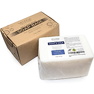 velona 5 LB - GOATS MILK Soap Base SLS/SLES free | Melt and Pour | Natural Bars For The Best Result for Soap-making